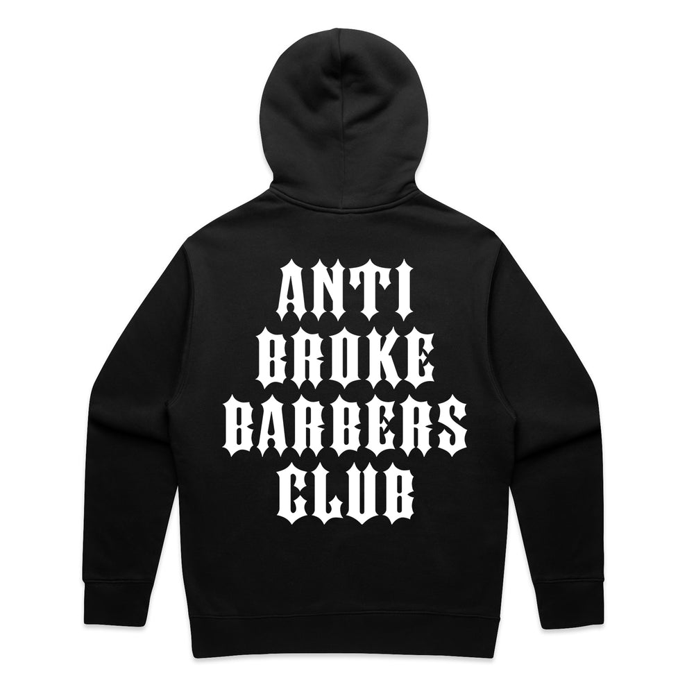 Razor Sharp Logo Hoodie - Black – Anti Broke Barbers Club