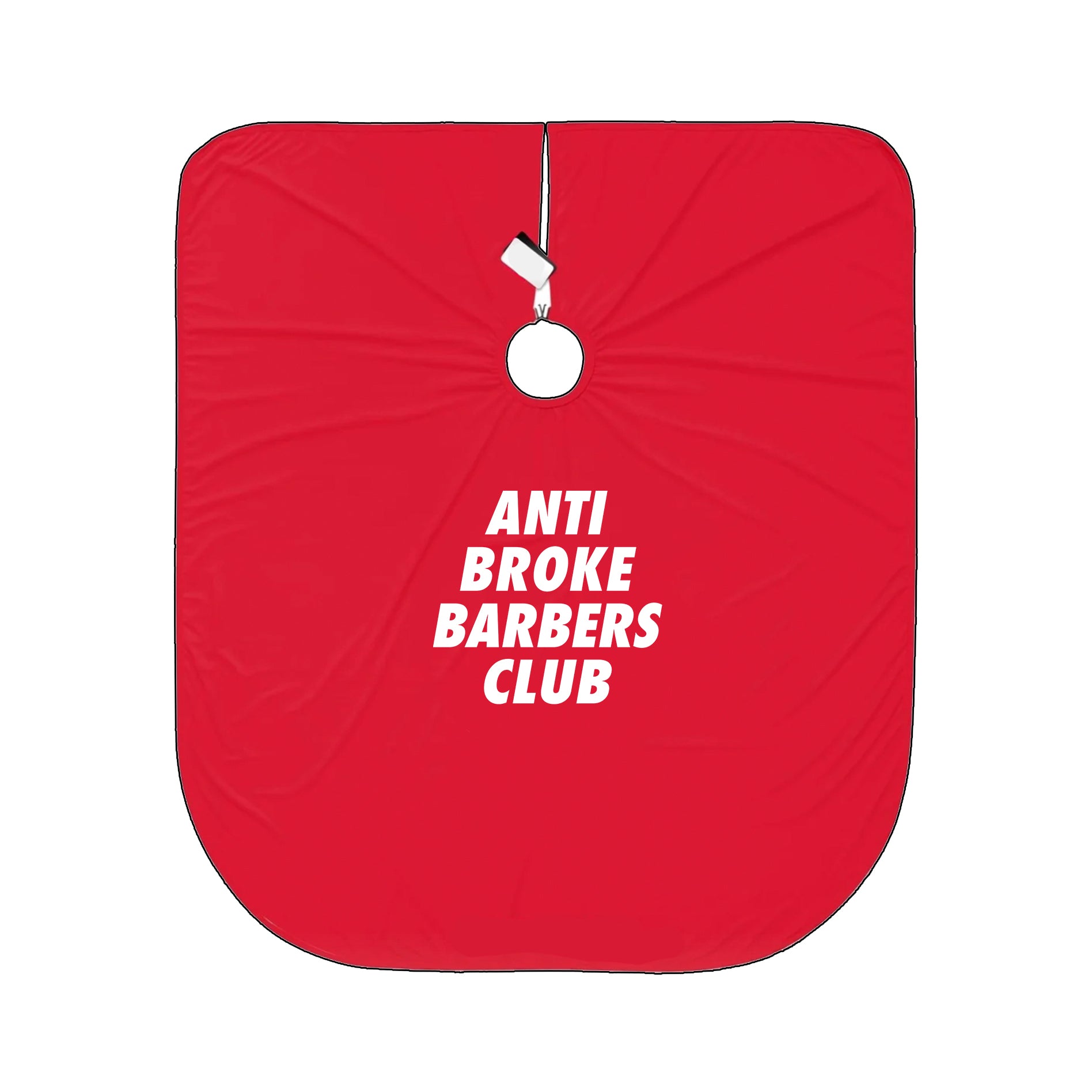 Anti Broke Barbers Club Trademark Cape - Red